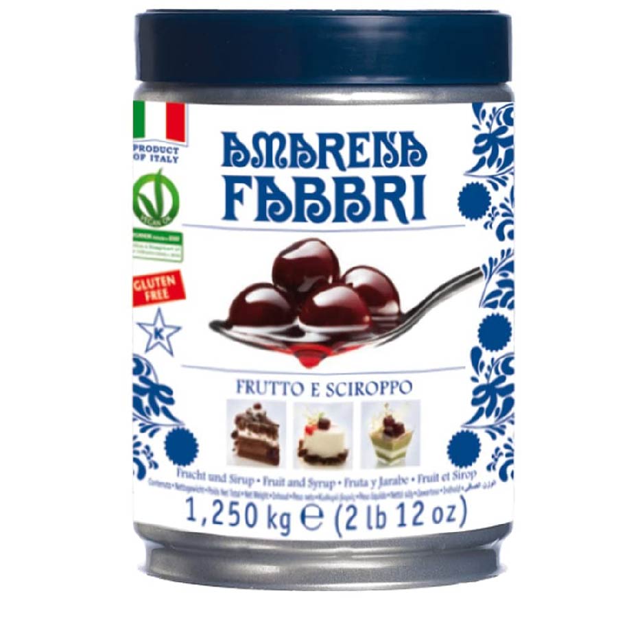 Amarena – Cerejas inteiras em calda Fabbri 1250gr - Azeite Gourmet Brasilia
